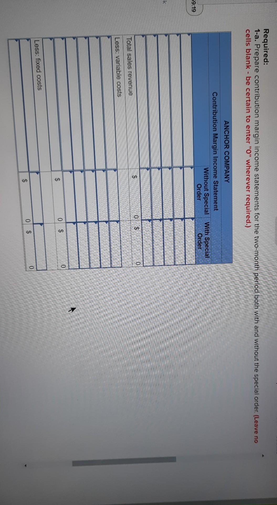 Solved Sovo & Exit Submit Anchor Company manufactures a | Chegg.com
