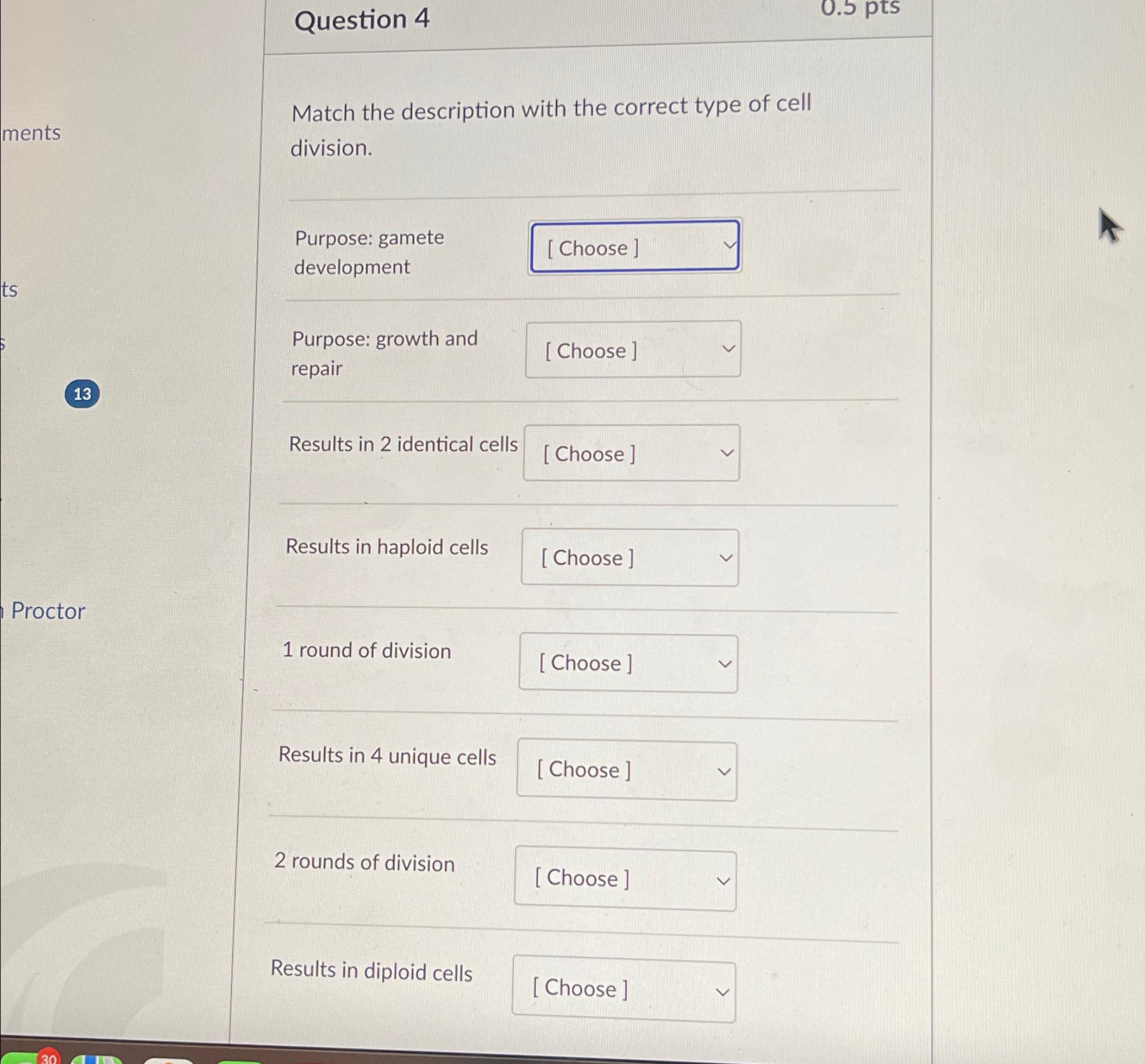 Solved Question 4Match the description with the correct type | Chegg.com