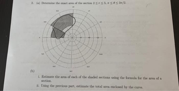 Solved (a) Determine the exact area of the section | Chegg.com