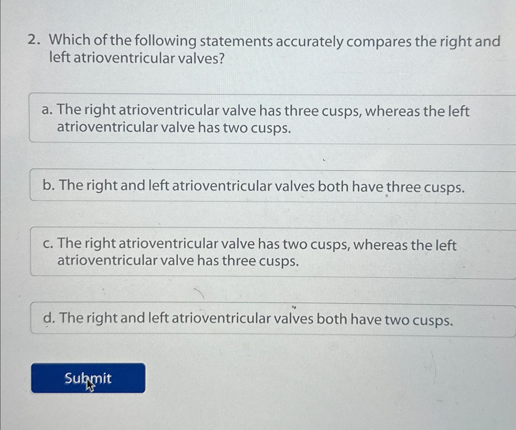Solved Which of the following statements accurately compares | Chegg.com