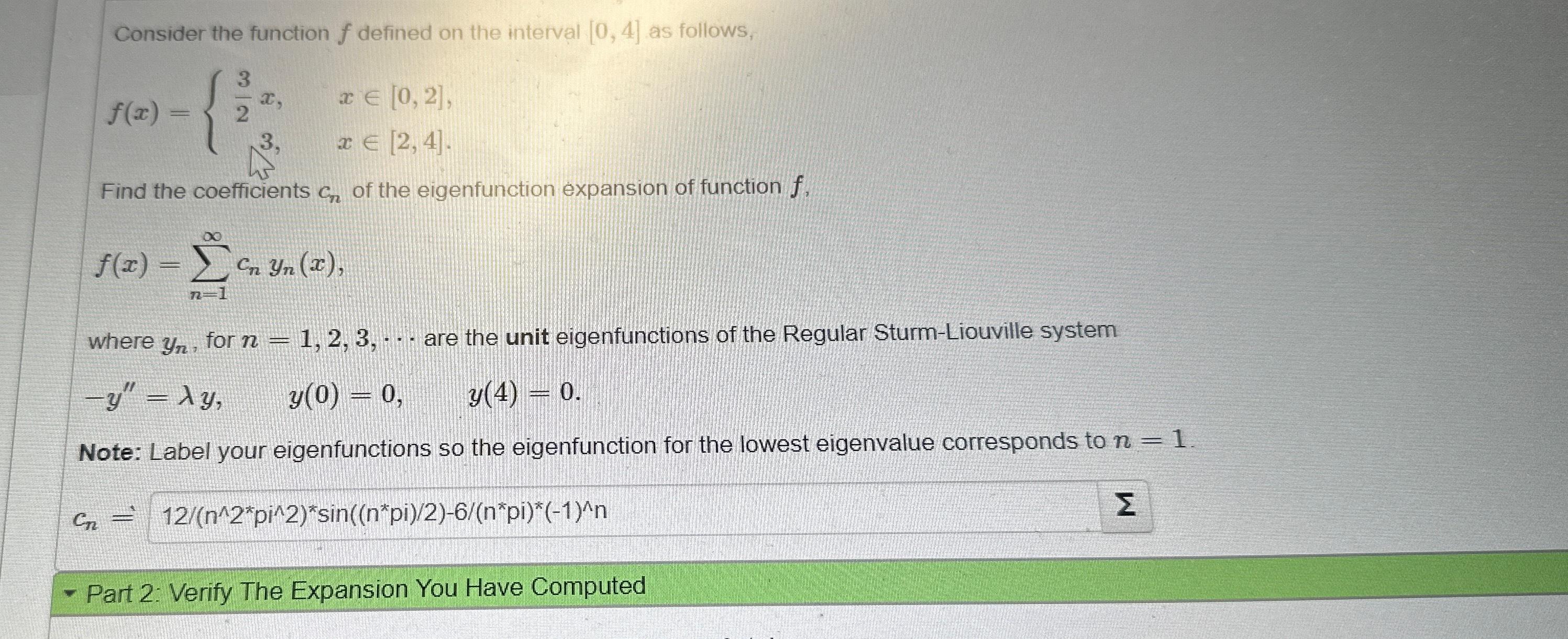 Solved Consider the function f ﻿defined on the interval 0,4 | Chegg.com