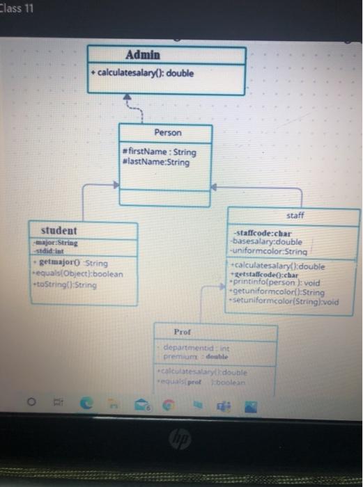 Solved 1. Create interface named Admin. In Admin interface | Chegg.com