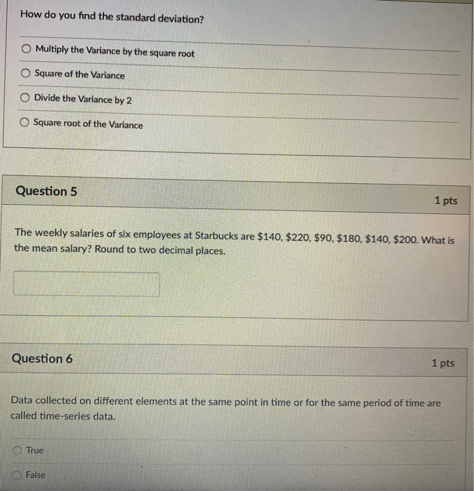 Solved How do you find the standard deviation? Multiply the | Chegg.com