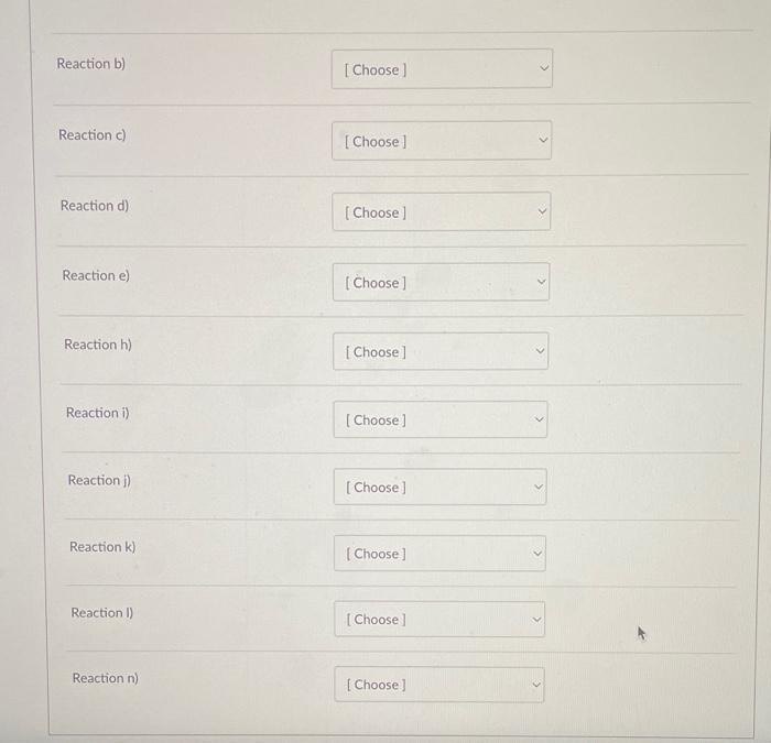 Solved Select the most appropriate reagent to perform the | Chegg.com