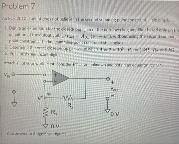 Solved Problem 7 An ECE 2010 student does not believe in the | Chegg.com