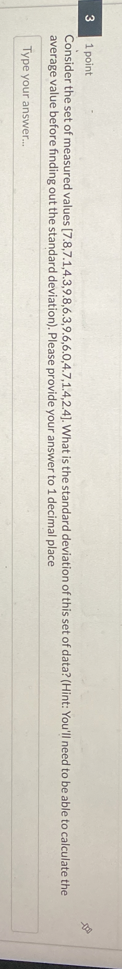 Solved Consider the set of measured values | Chegg.com