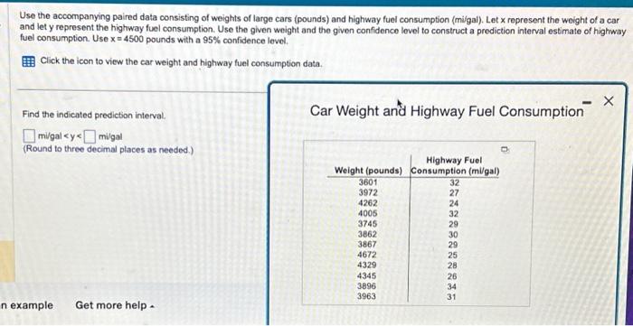 Solved Use the accompanying paired data consisting of | Chegg.com Solved Use the accompanying paired data consisting of | Chegg.com