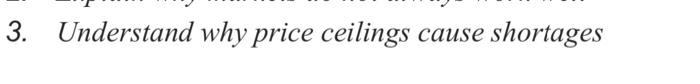 Solved 3. Understand why price ceilings cause shortages 3. | Chegg.com