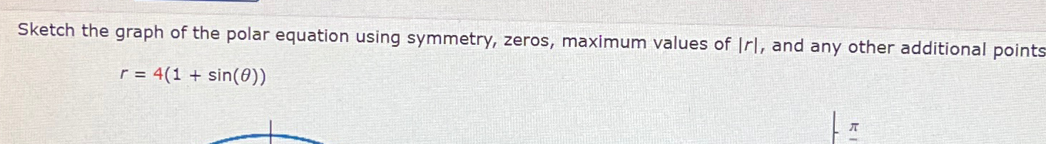 Sketch the graph of the polar equation using | Chegg.com