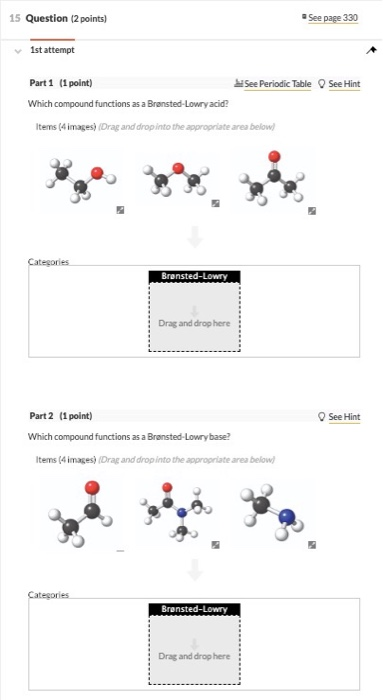 Solved 15 Question (2 points) See page 330 1st attempt See | Chegg.com