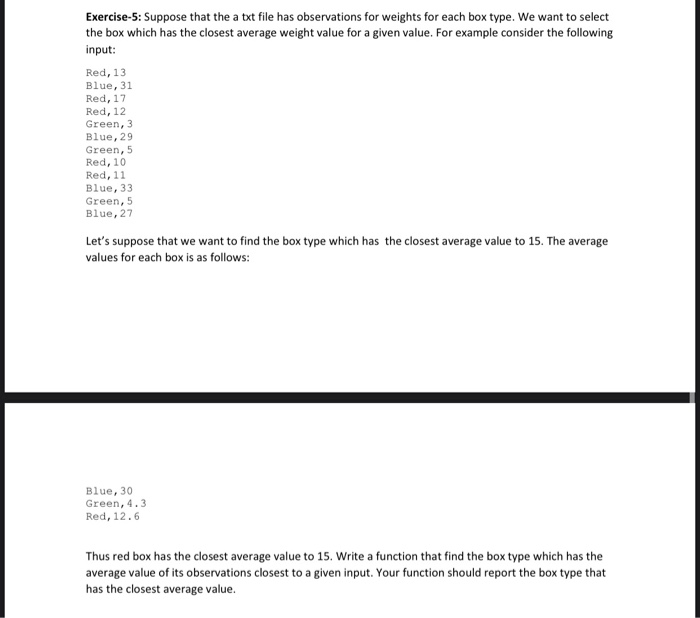 Solved Exercise-5: Suppose that the a txt file has | Chegg.com
