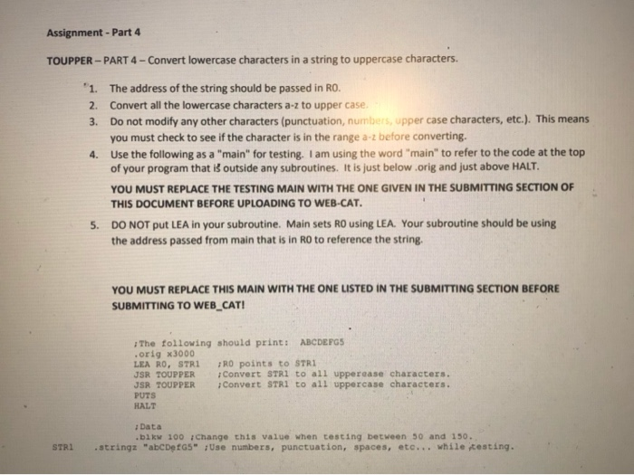 Solved Assignment Part 4 Toupper Part 4 Convert 