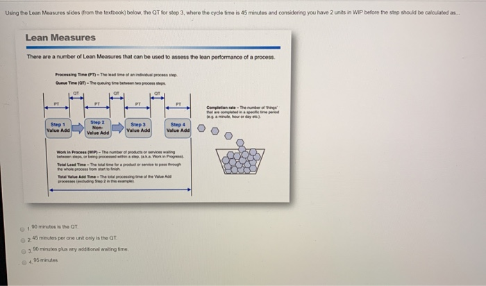 Solved Using the Lean Measures slides (from the textbook) | Chegg.com