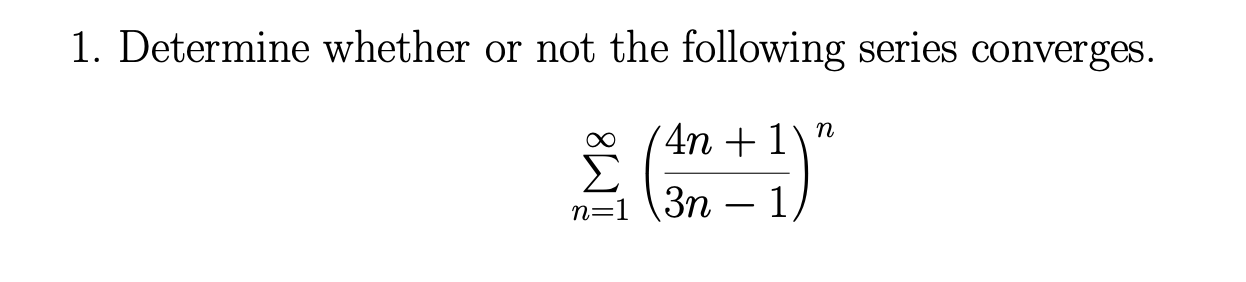 Solved by an EXPERT Determine whether or ﻿not the following series | Chegg.com