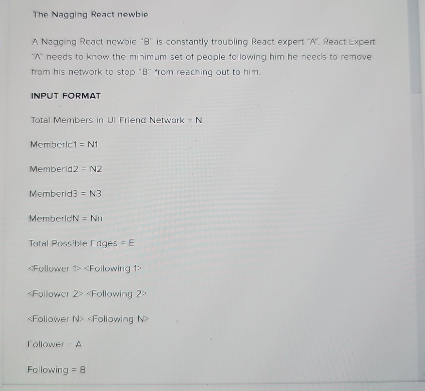Solved The Nagging React newbieA Nagging React newbie " B " | Chegg.com