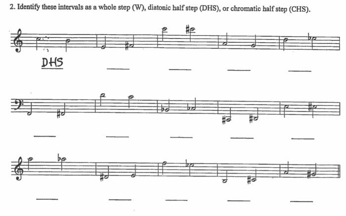 2. Identify these intervals as a whole step (W), | Chegg.com