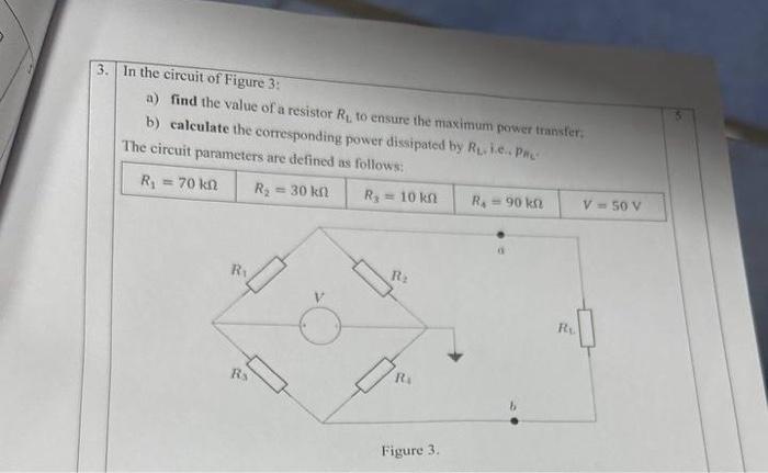 Solved In the circuit of Figure 3 : a) find the value of a | Chegg.com