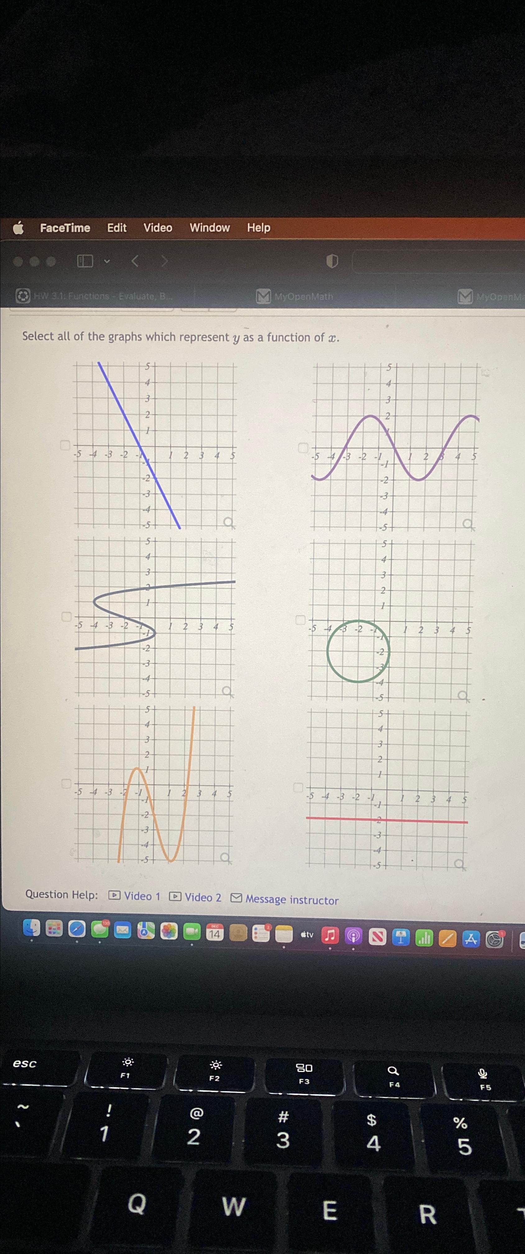 Solved Select all of the graphs which represent y ﻿as a | Chegg.com