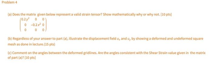 Solved (a) Does the matrix given below represent a valid | Chegg.com