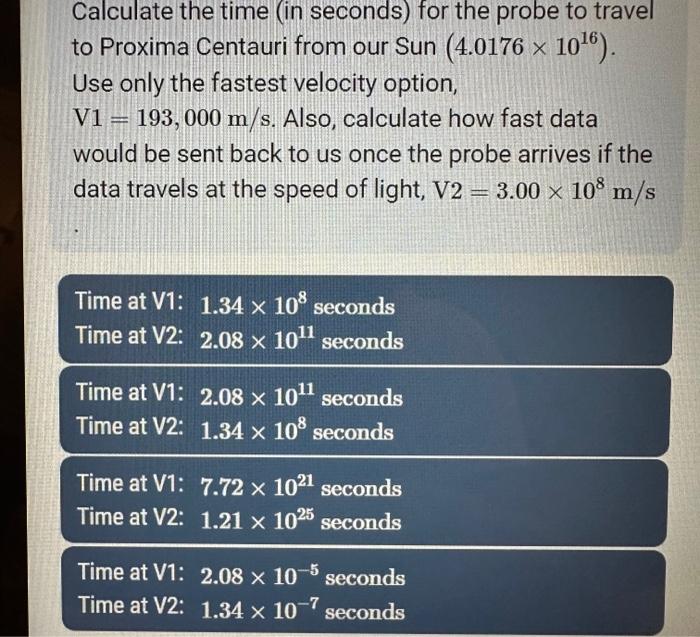 Solved The speed options given by the engineers were as | Chegg.com