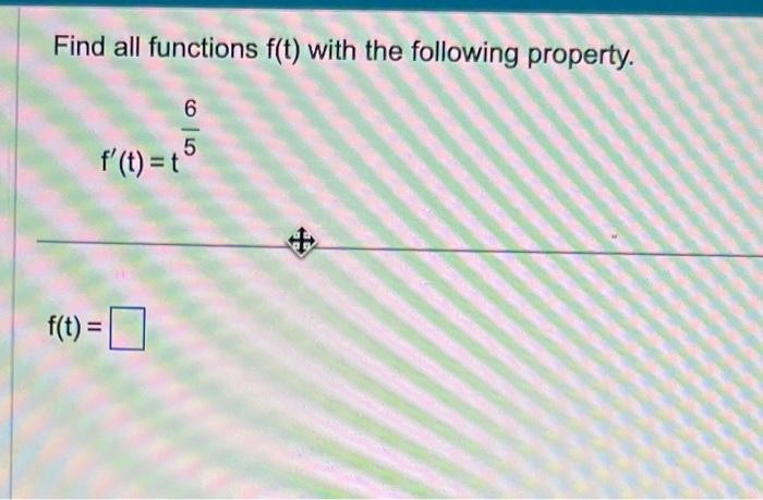 Solved Find all functions f(t) with the following property. | Chegg.com