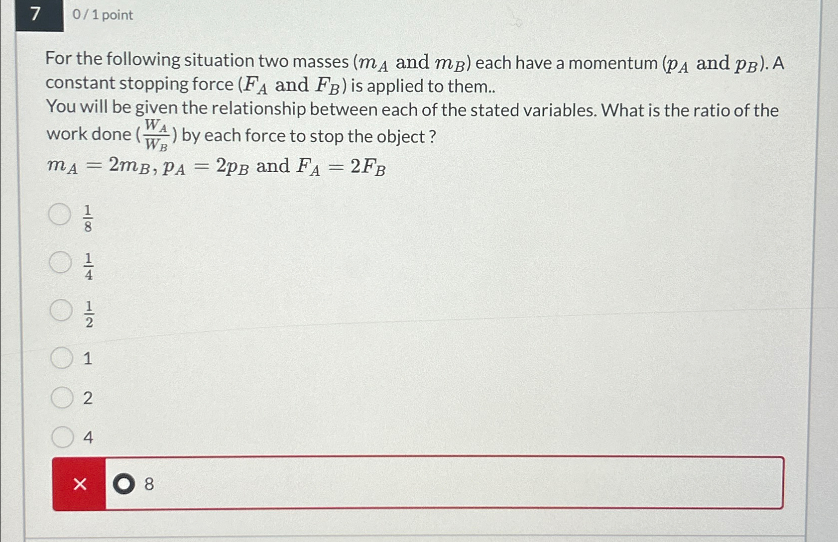 Solved 701 ﻿pointFor the following situation two masses and | Chegg.com