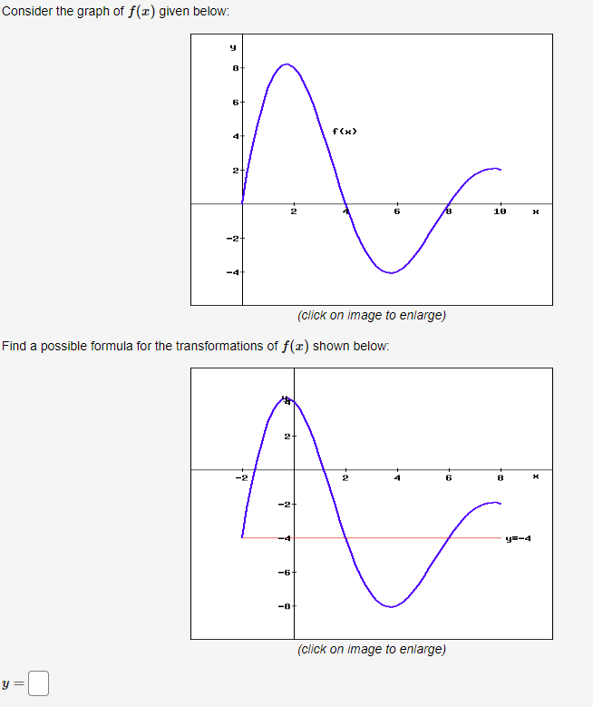Solved Consider the graph of f(x) ﻿given below:Find a | Chegg.com
