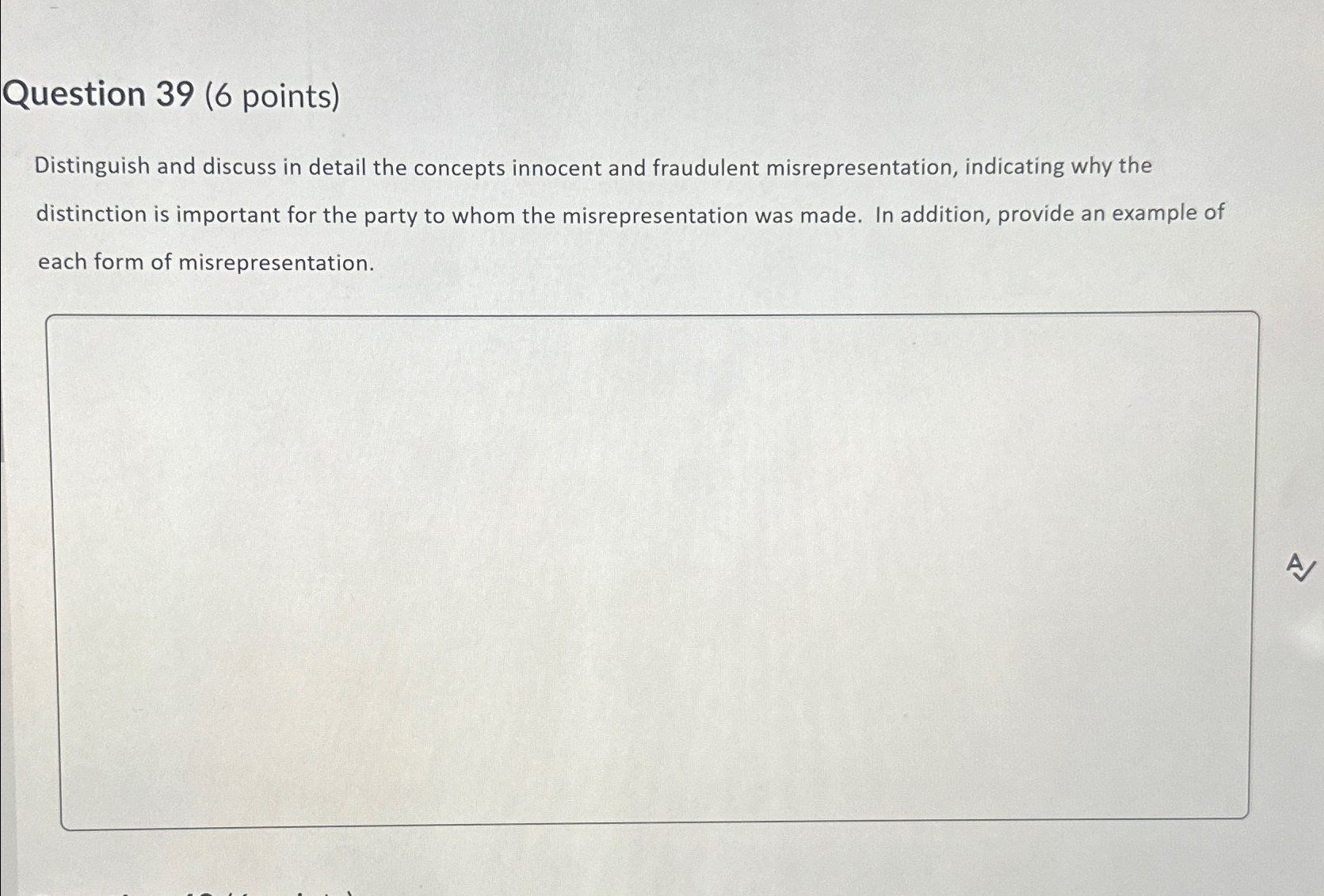 Solved Question 39 (6 ﻿points)Distinguish and discuss in | Chegg.com