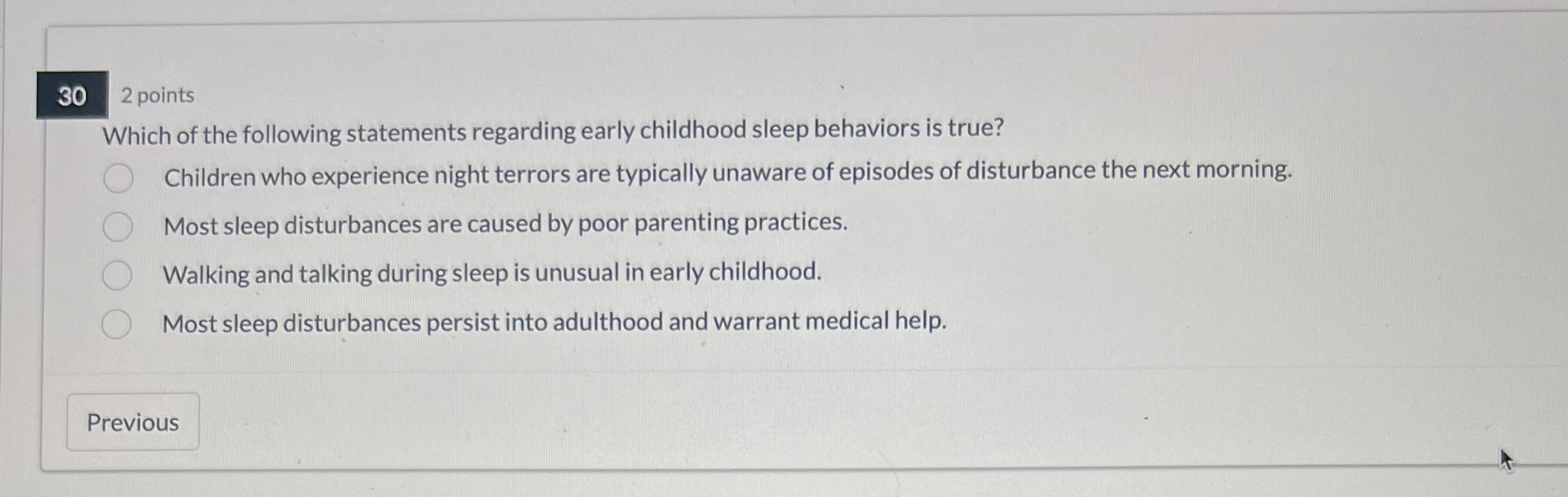 Solved 30 2 ﻿pointsWhich of the following statements | Chegg.com