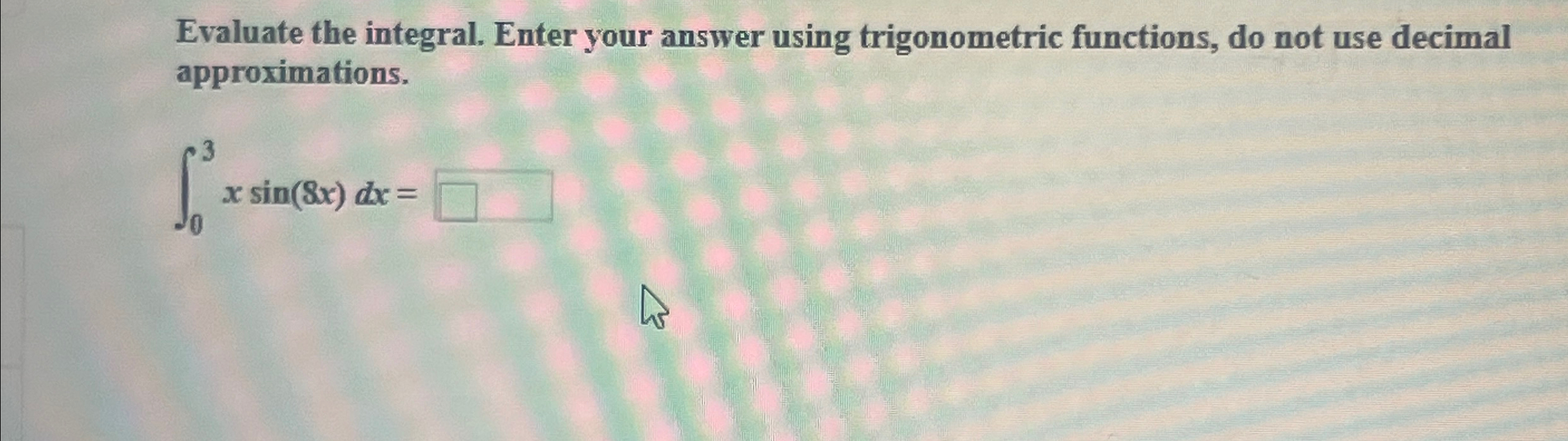 Solved Evaluate the integral. Enter your answer using | Chegg.com