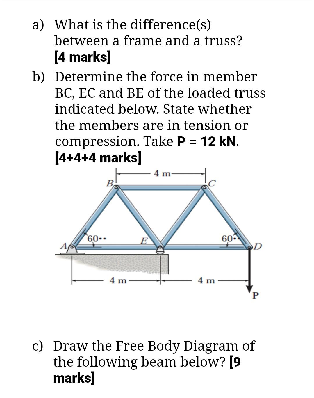 Solved a) What is the difference(s) between a frame and a | Chegg.com
