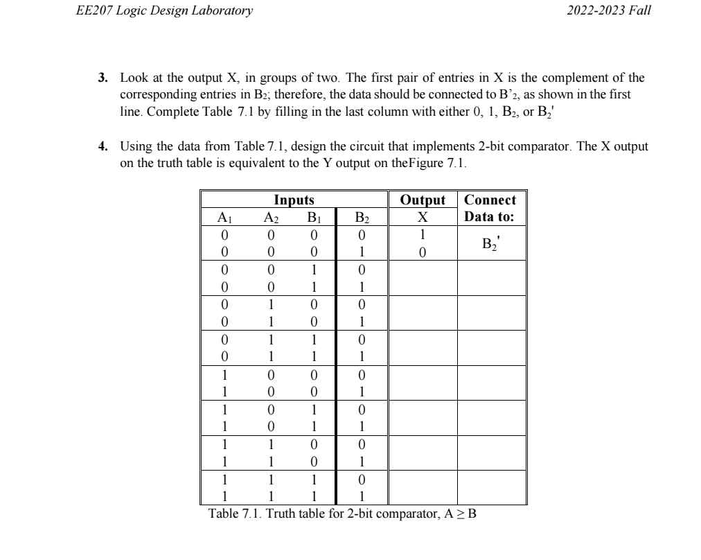 Solved EE207 ﻿Logic Design Laboratory logisim to draw 3. | Chegg.com