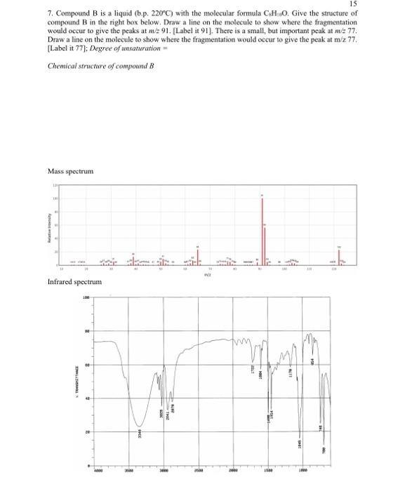 Solved Identify which peak on your chemical structure | Chegg.com