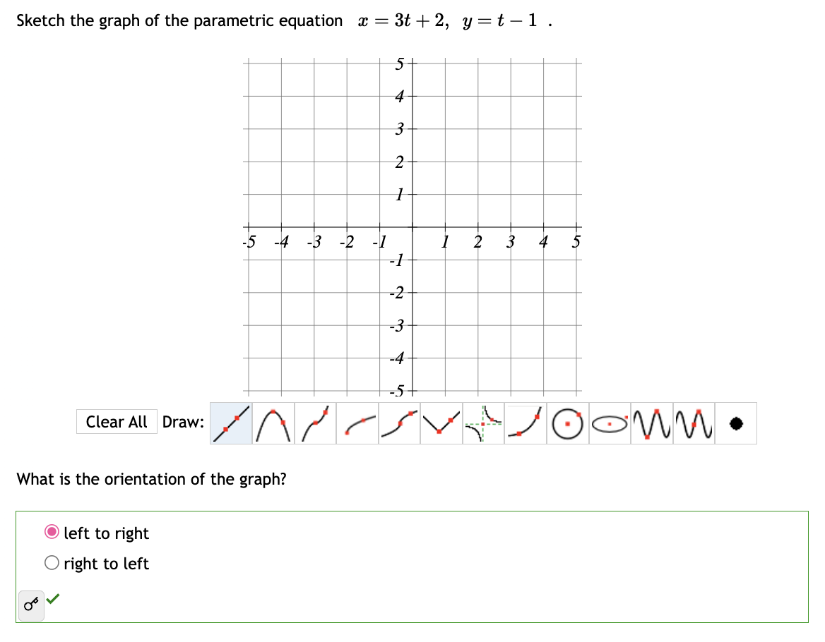 Solved Parametric equations: Show where dotted points should | Chegg.com