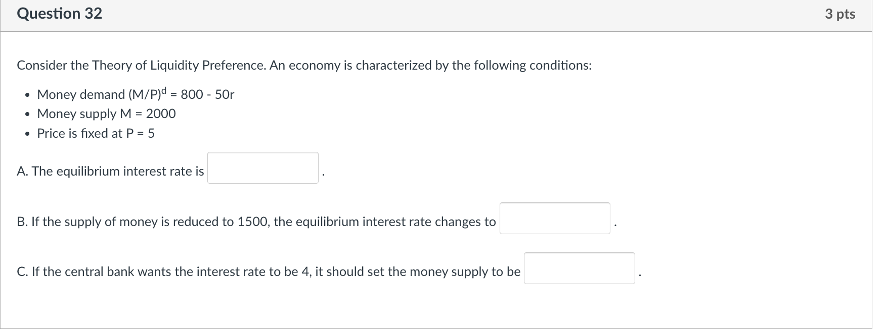 Solved Consider the Theory of Liquidity Preference. An | Chegg.com