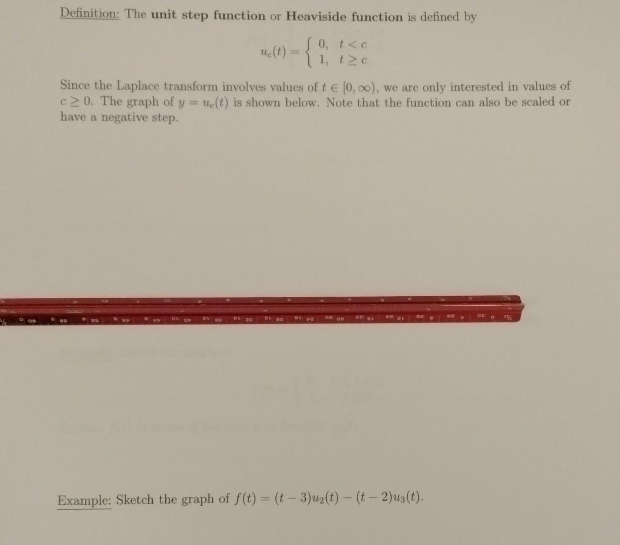 Solved Differential Equations: Using unit step function or | Chegg.com
