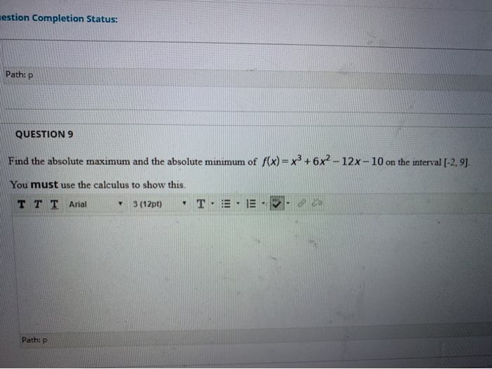 Solved estion Completion Status: Path: P QUESTION 9 Find the | Chegg.com Solved estion Completion Status: Path: P QUESTION 9 Find the | Chegg.com