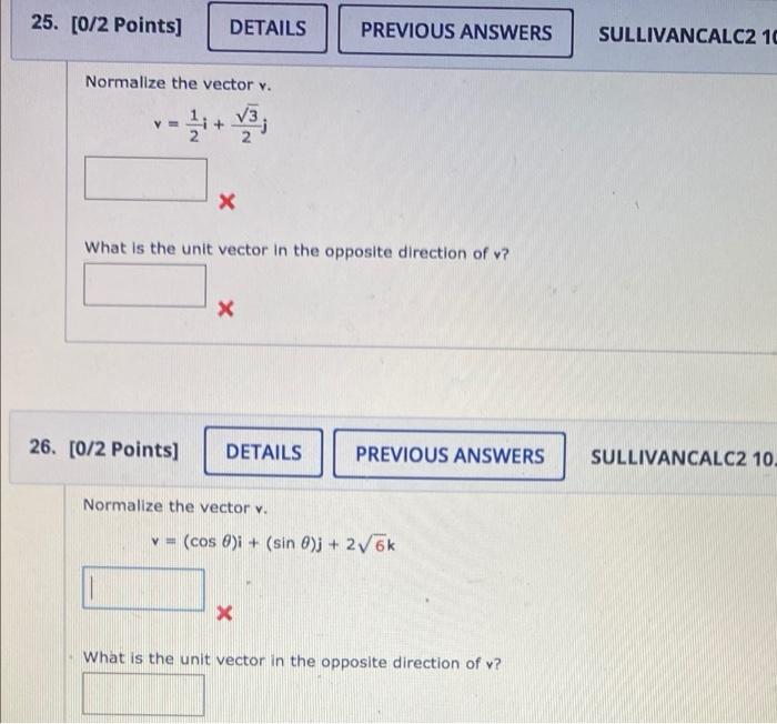 Solved 25. [0/2 points) DETAILS PREVIOUS ANSWERS | Chegg.com