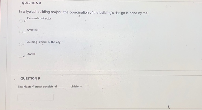 Solved QUESTION 6 In the CMAR method of project delivery, | Chegg.com