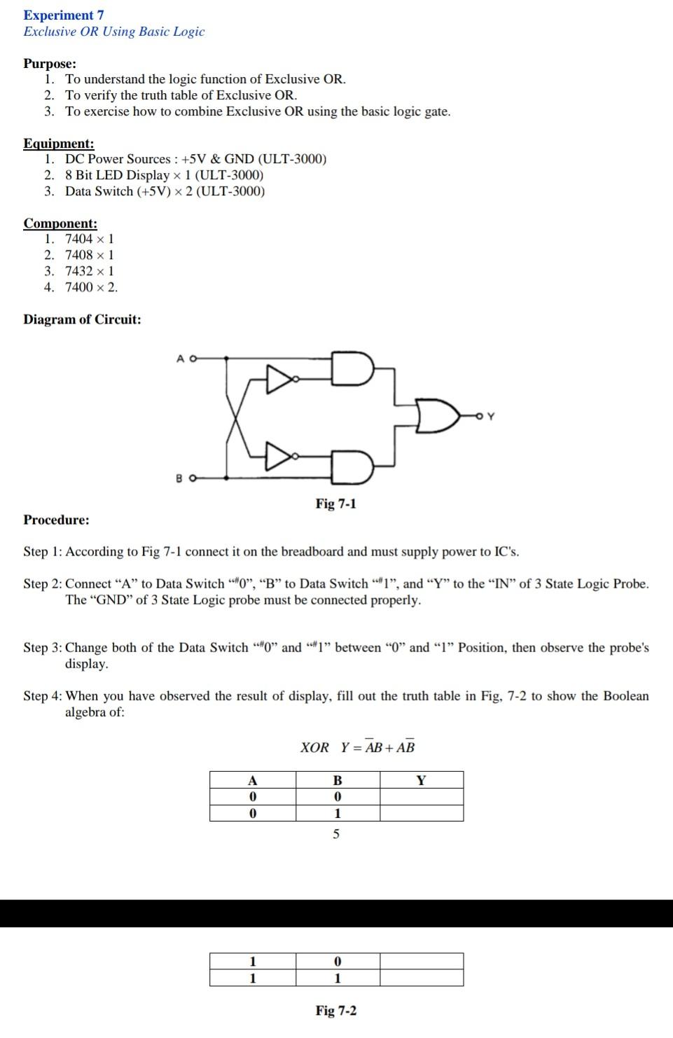 Solved Simulation only! Lab Experiments for Combinational | Chegg.com