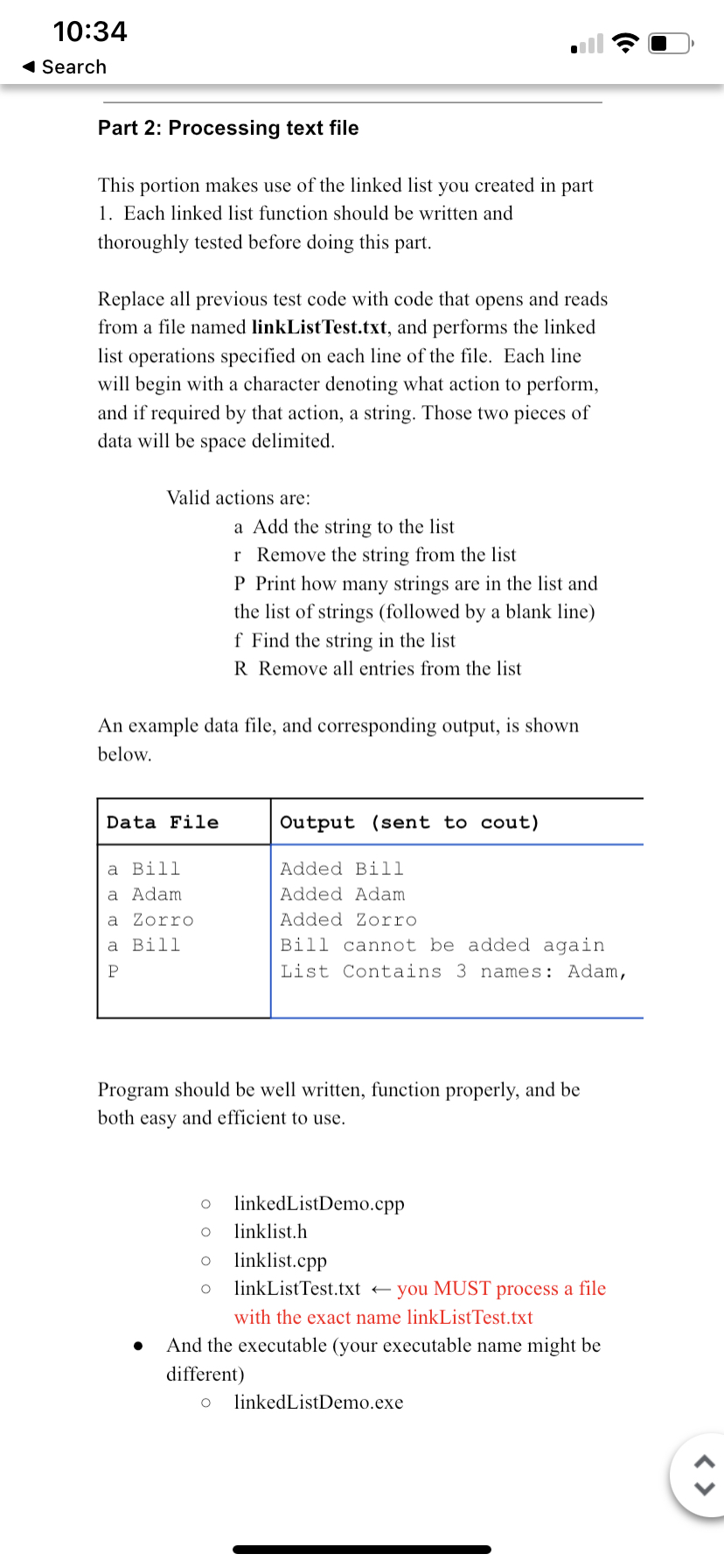 Solved Part 1 Implement And Test A Linked Listyour Program 7867