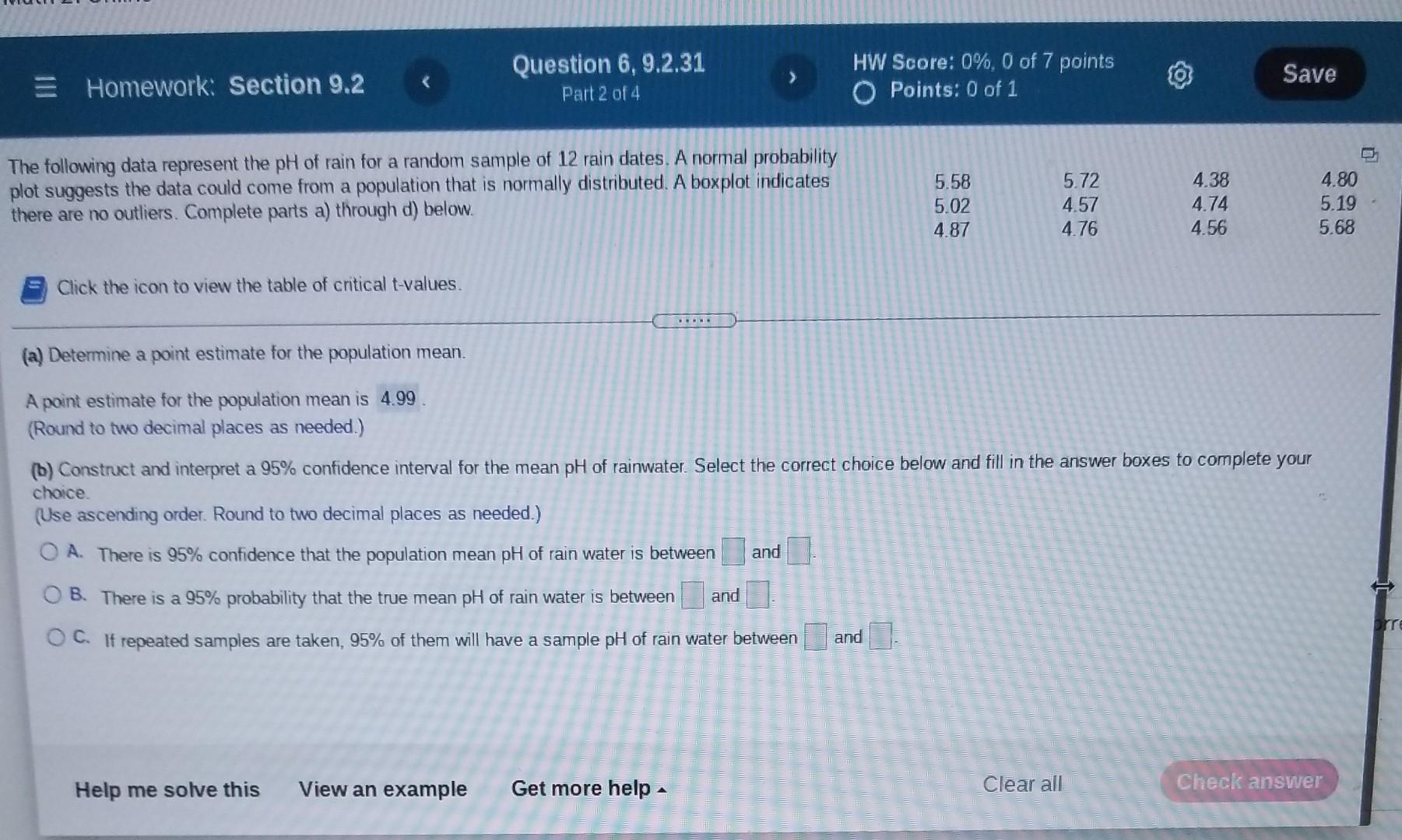 Solved Question 6, 9.2.31 Part 2 of 4 > = Homework: Section | Chegg.com