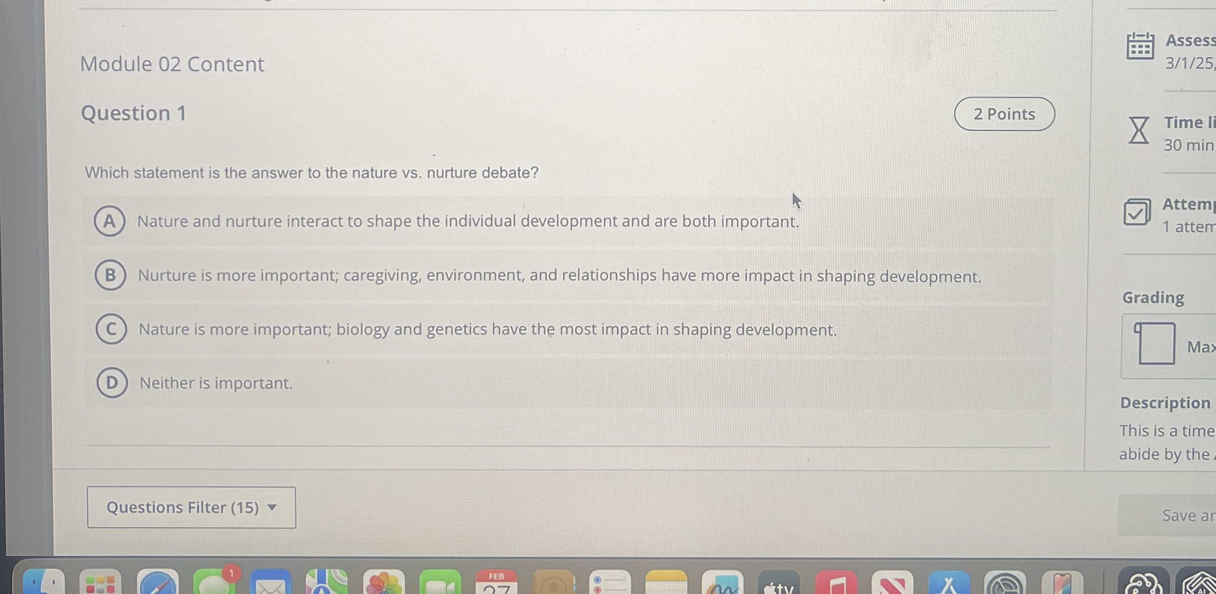 Solved Module 02 ﻿ContentQuestion 1Which statement is the | Chegg.com
