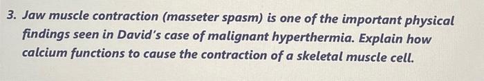 Solved 4. Malignant hyperthermia causes a hypermetabolic | Chegg.com