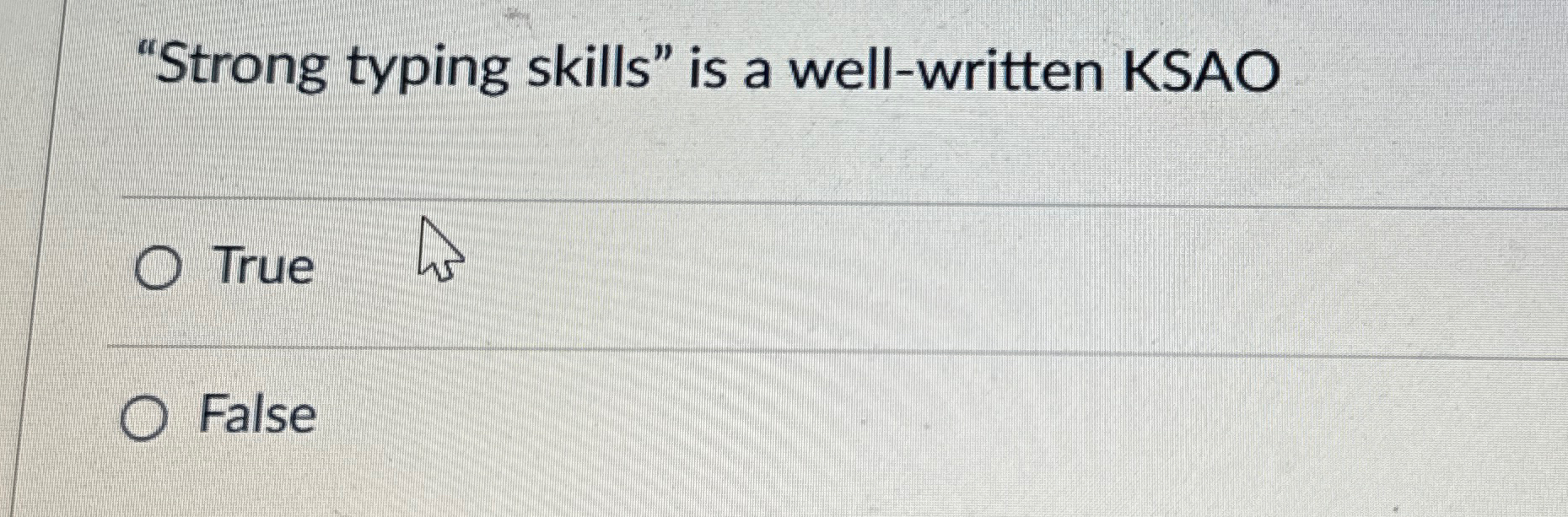 Solved "Strong typing skills" is a well-written | Chegg.com