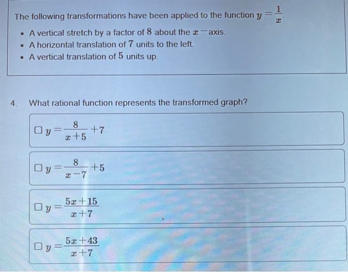 The following transformations have been applied to | Chegg.com