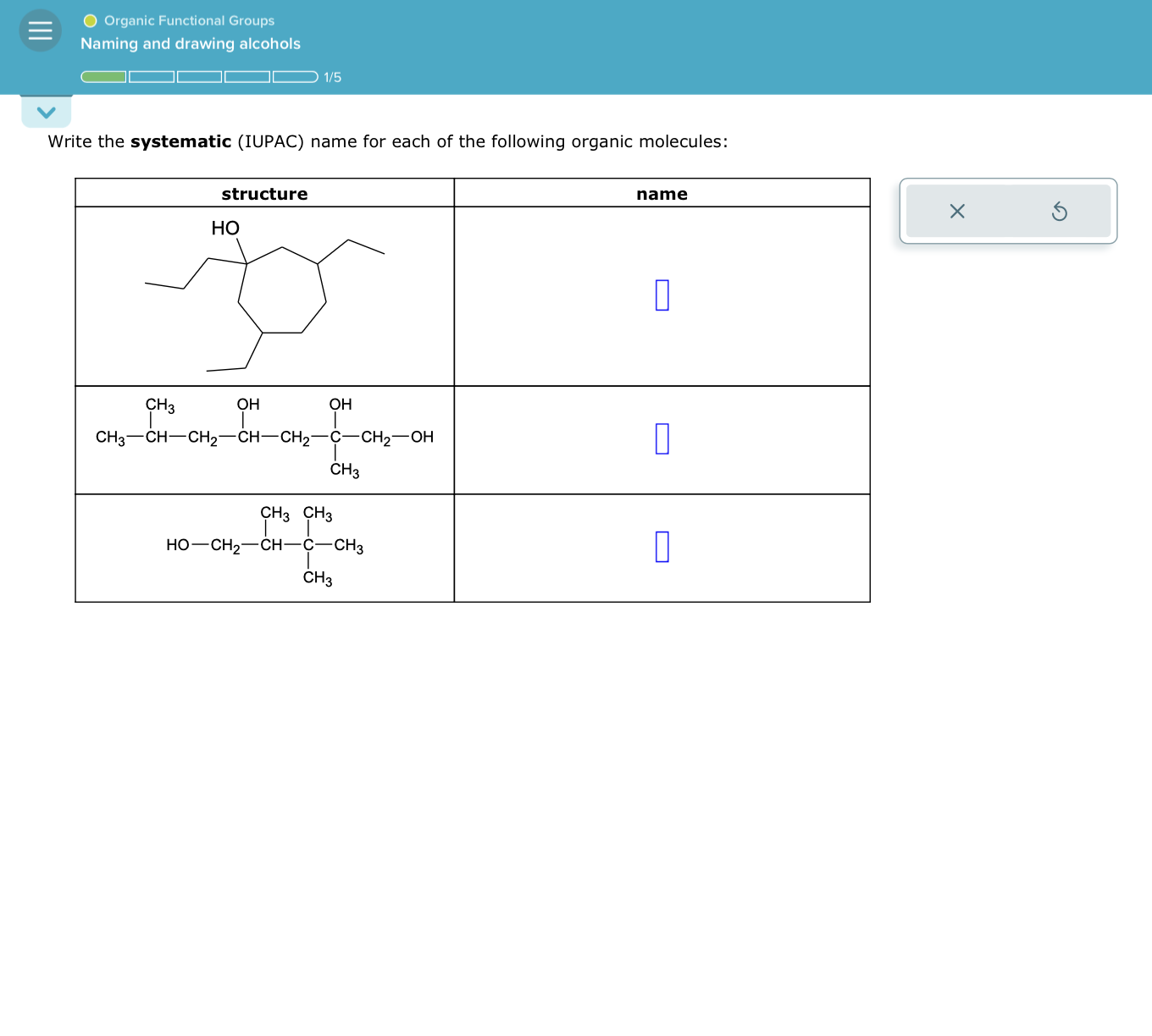Organic Functional GroupsNaming and drawing | Chegg.com