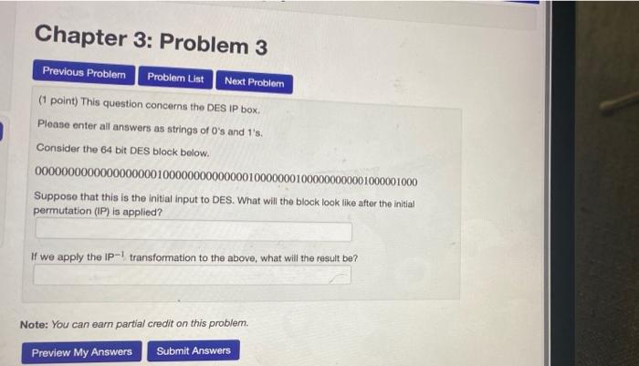 Solved Chapter 3: Problem 3 Previous Probler Problem List | Chegg.com