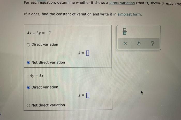 Solved For each equation, determine whether it shows a | Chegg.com