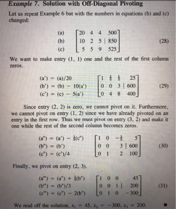 21. This exercise shows why each pivot (in | Chegg.com